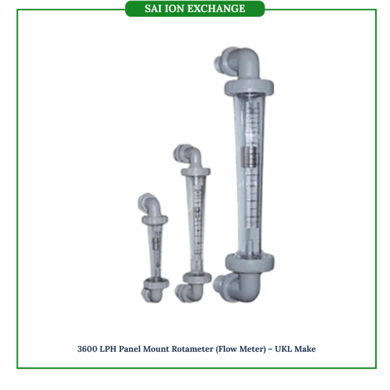 3600 LPH Panel Mount Rotameter (Flow Meter) – UKL Make - Sai Ion Exchange